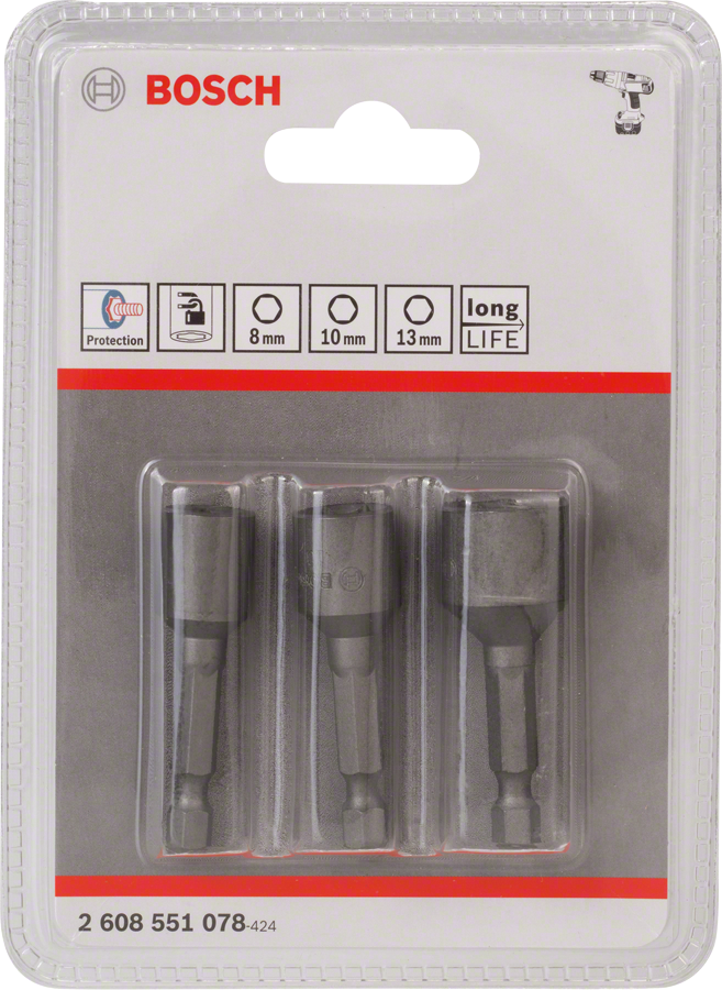 Extra Hard Nutsetter Pack, 3-Piece - Bosch Professional