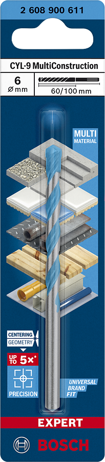 EXPERT CYL-9 Multi Construction Drill Bit - Bosch Professional