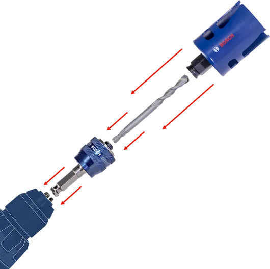 Bosch multi construction hole saw store