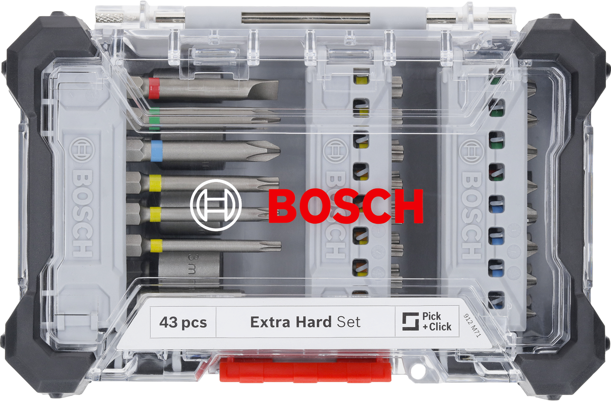 Extra Hard Screwdriver Bit Set, 43 pcs - Bosch Professional