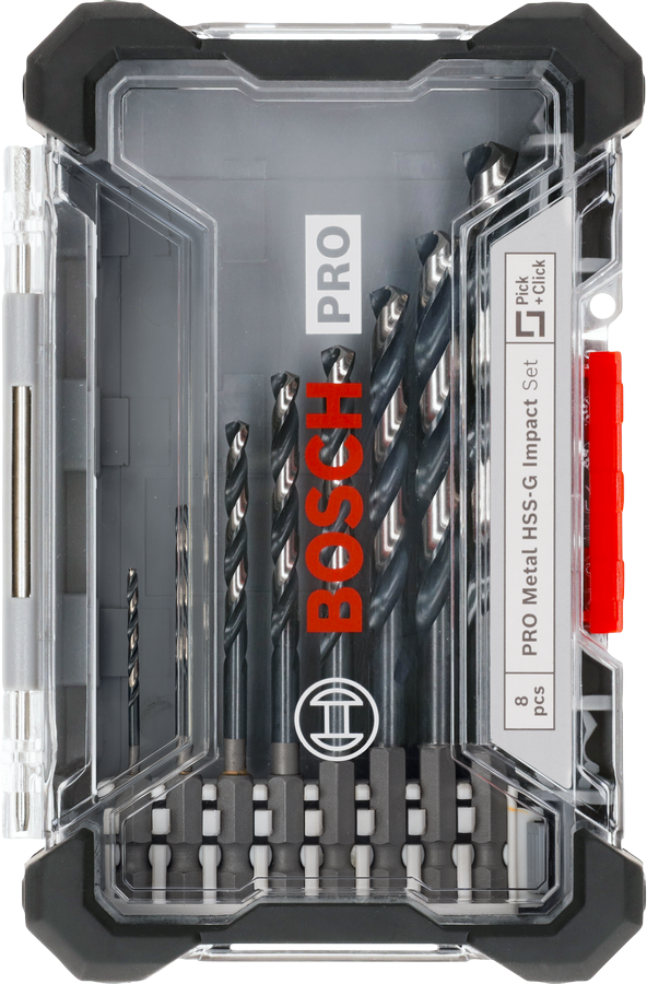 PRO Metal HSS-G Impact Twist Drill Bit Set - Bosch Professional