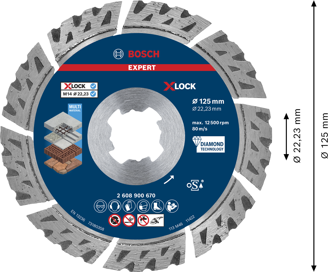 EXPERT Multi Material Diamond Cutting Disc - Bosch Professional