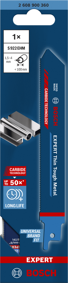 EXPERT Thin Tough Metal S922EHM Blade - Bosch Professional