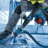 Dust solutions for chiselling concrete | Bosch Professional